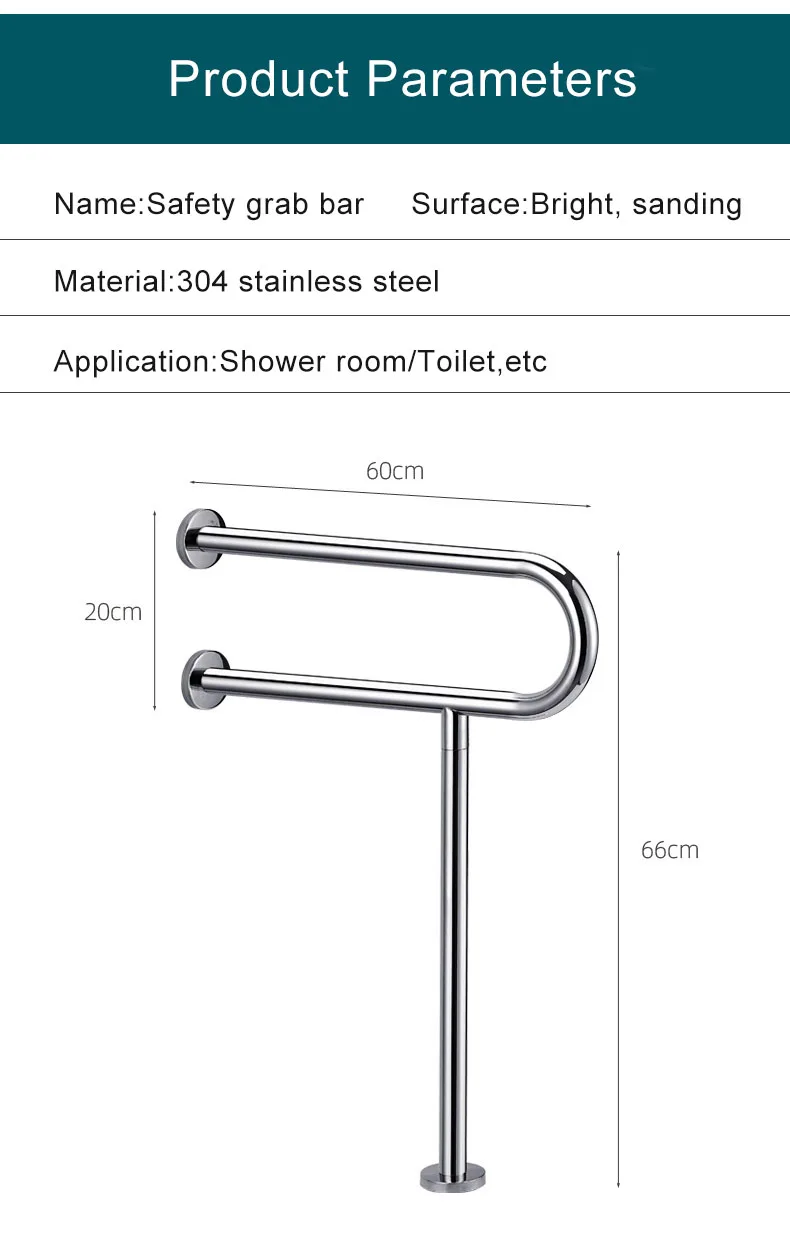 Customizes Toilet Handrail Bathroom Safety Grab Bar Toilet Bar Disabled ...