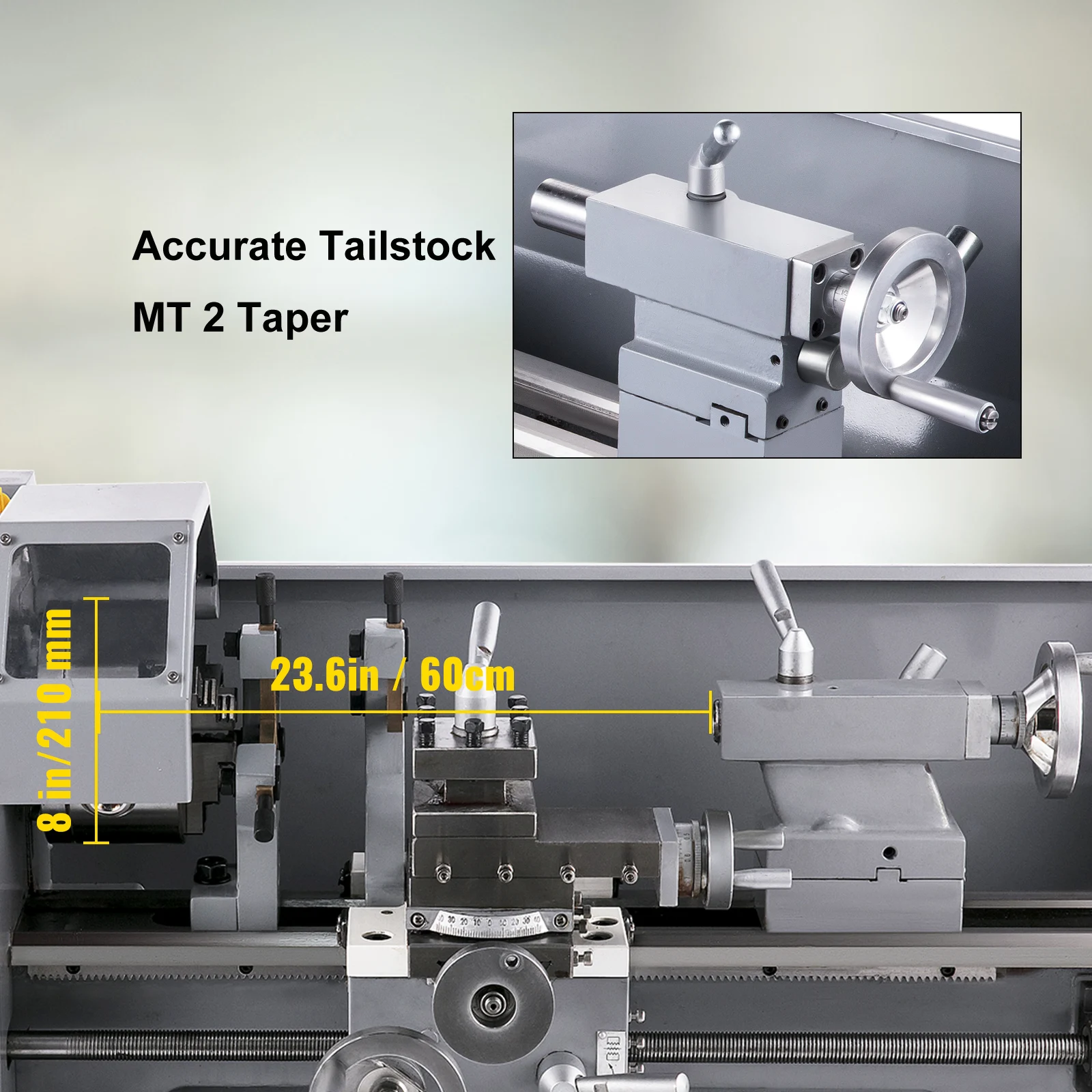 1100W Brushless Motor Metal Lathe - Multifunctional Mini Machine