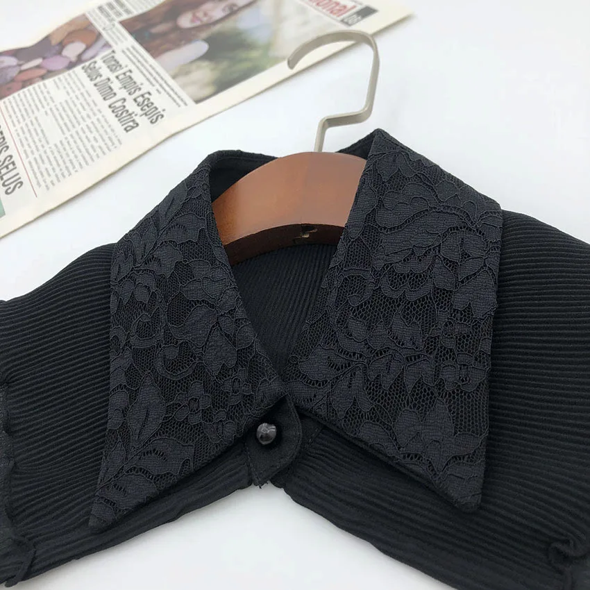 New Buckling Skirt Fake Neck Collar Style Lace Women's Clothing White ...