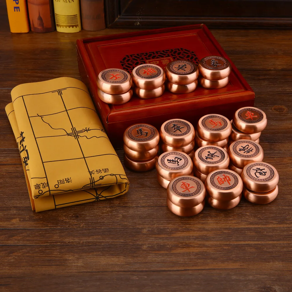 Retro Chess Set China Large Size Metal Solid Business Gift Ornament ...