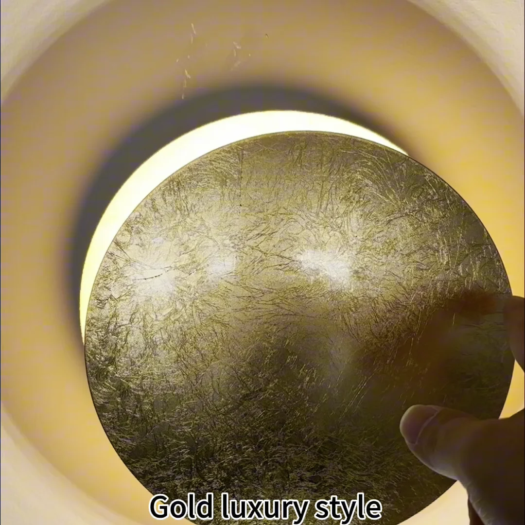 Interior Designers Rotate Led Wall Lamp Living Room Home Decor Round ...