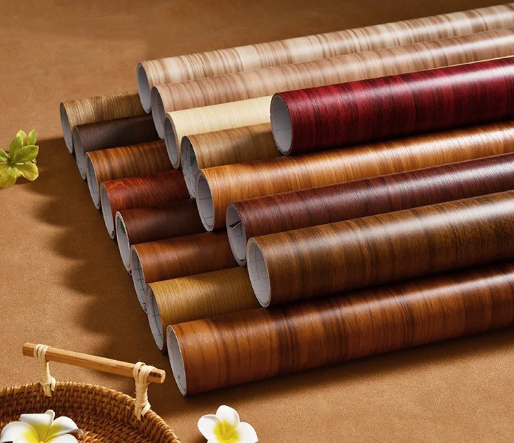 PVC Wood Grain Wall Stickers Waterproof and Moisture-proof Tape ...