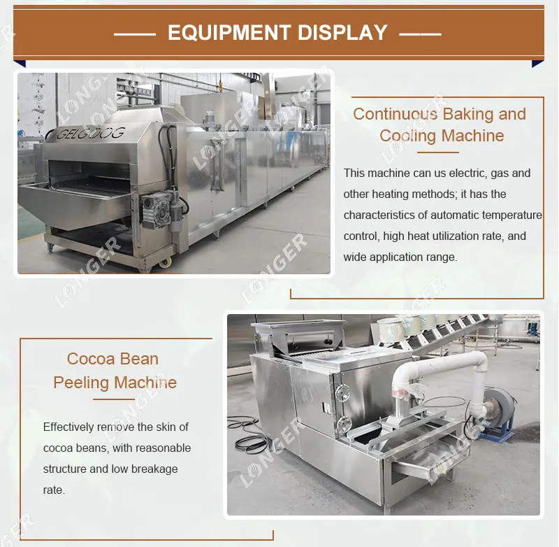 Full Automatic Cacao Nib and Butter Powder Production Line