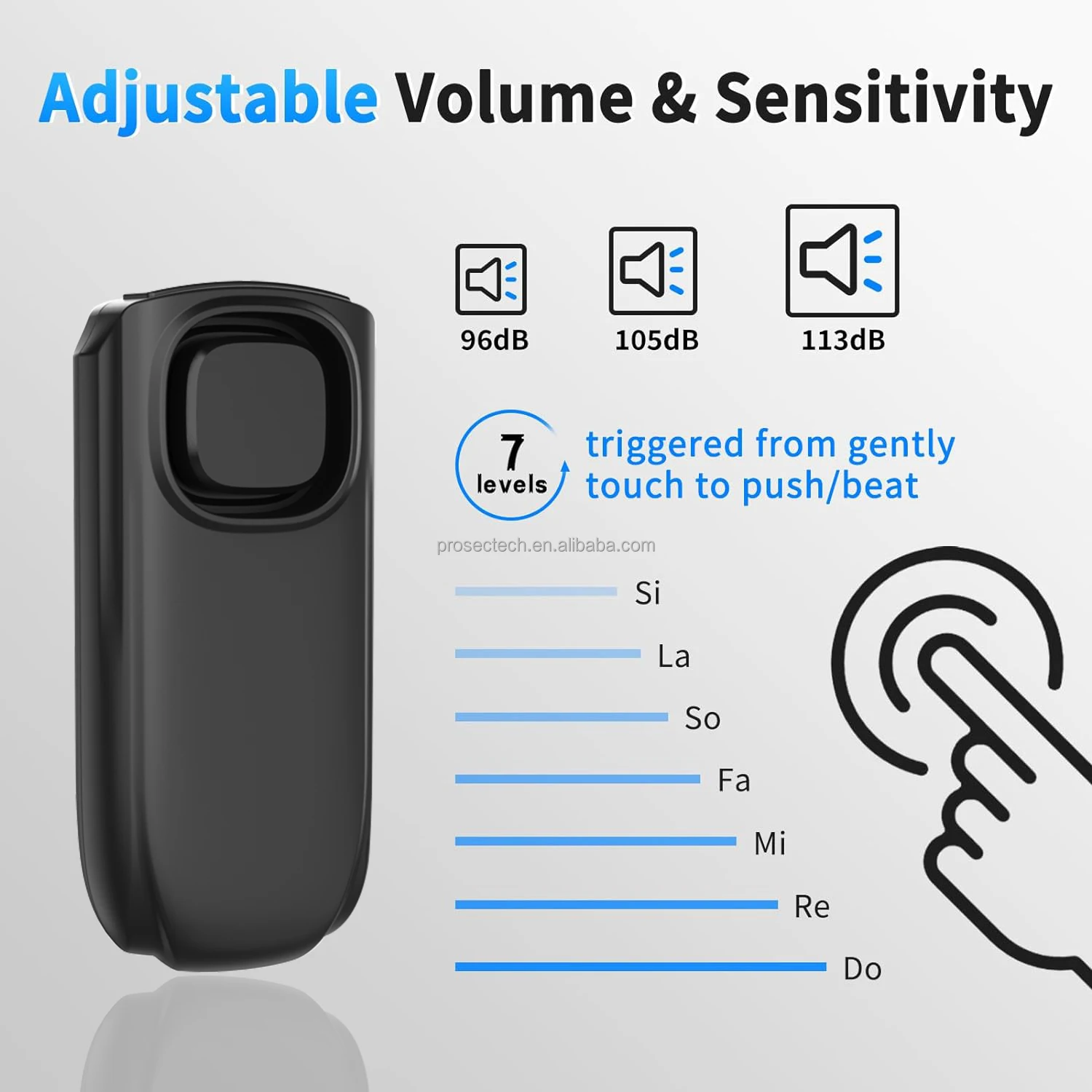 113db Wireless Remote Vibration Sensor Alarm - Anti Theft