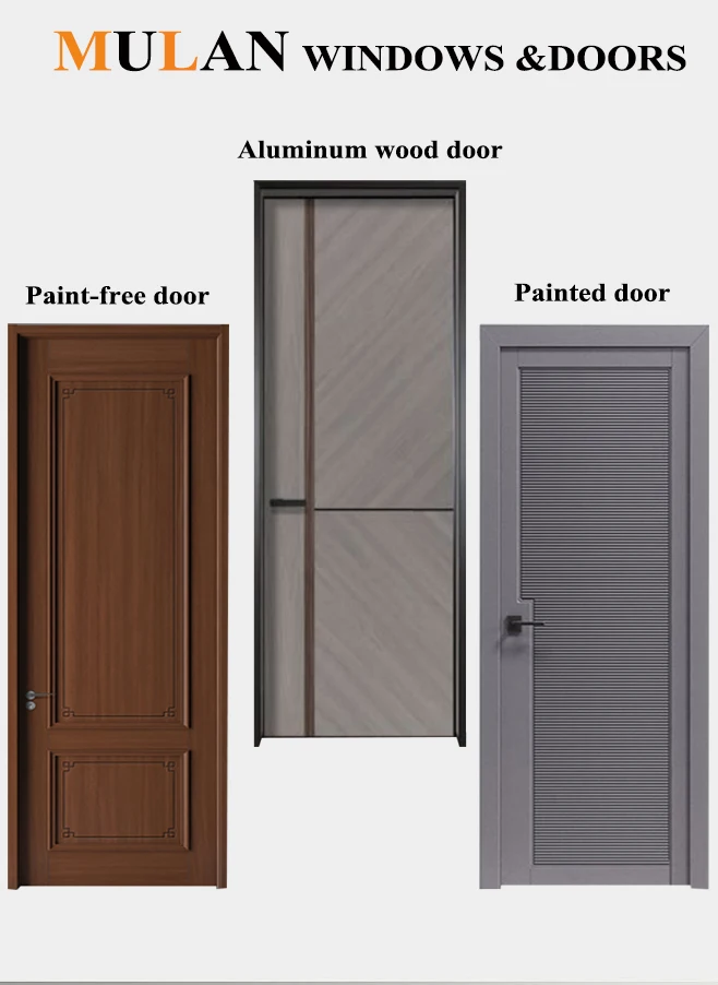 2024 Latest Internal Flash Door Sound Proof Solid Core Wooden Door With ...