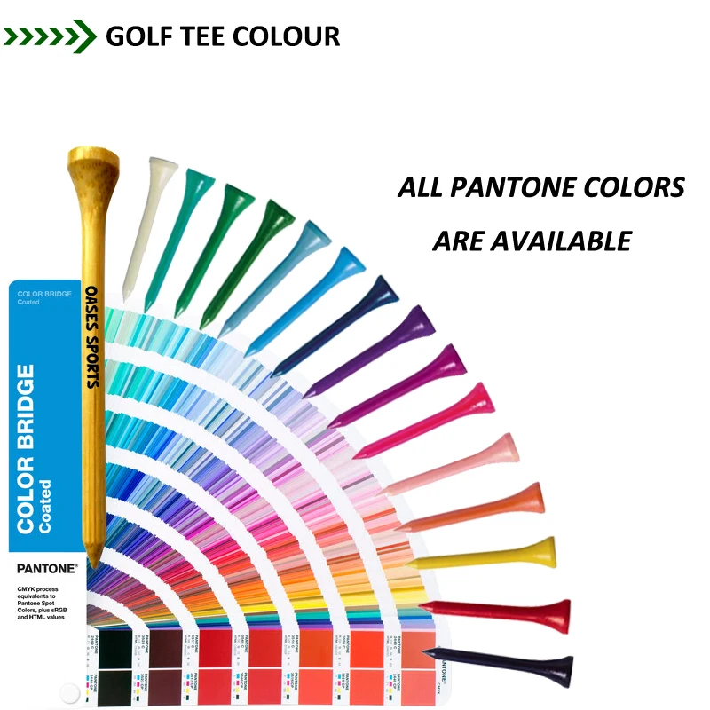 Customized Pack Imprint Wood Bamboo Golf Tee Pegs