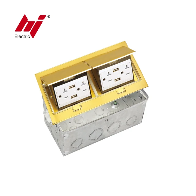 Newly Design IP66 Kitchen Countertop Pop Up Double Floor Socket Box ...