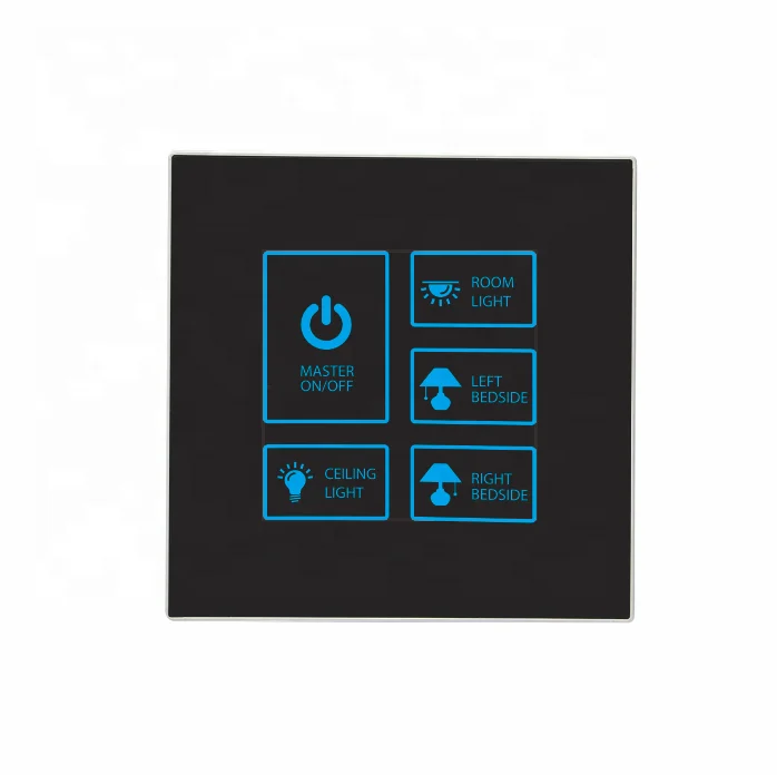 220V 110V 12V Touch Light Switch with Glass for Smart Homes