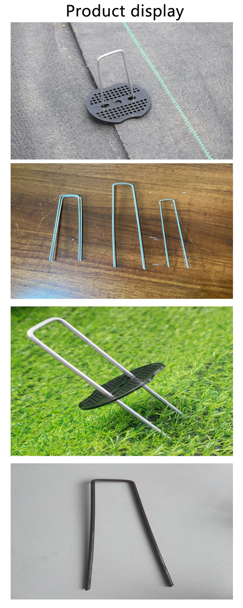 Modern Steel Galvanized Stake Garden Pegs Turf Nail Landscape Staples ...