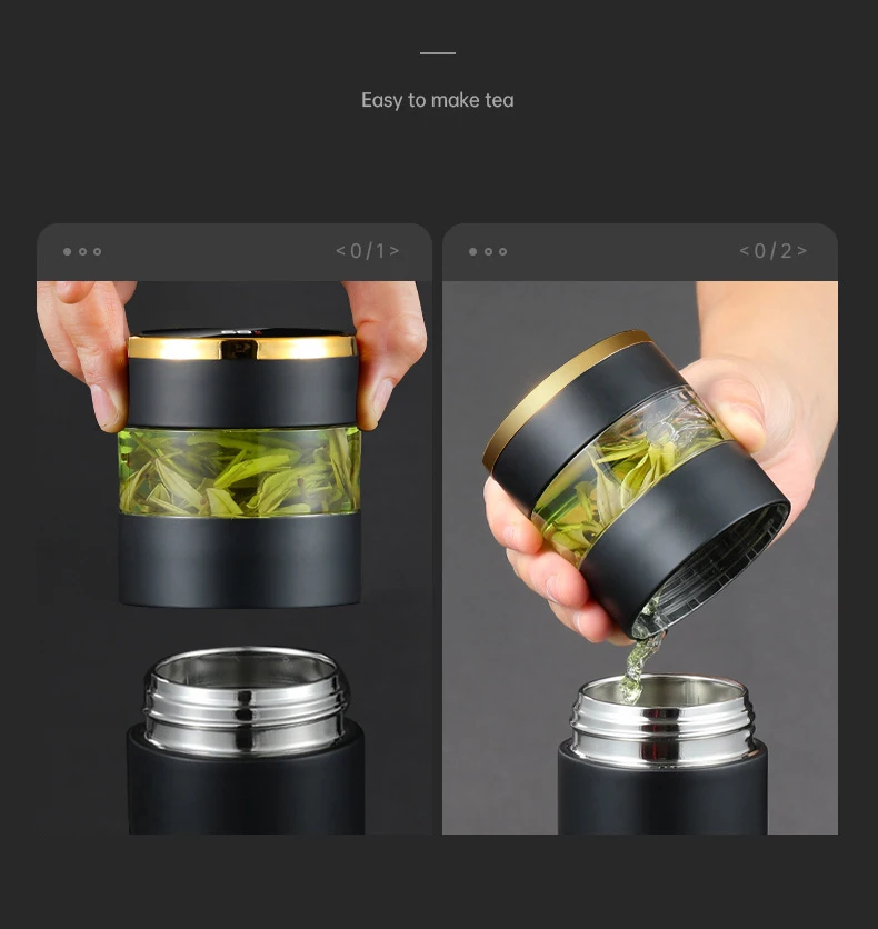 Custom Logo Smart Water Bottle - 316 Stainless Steel