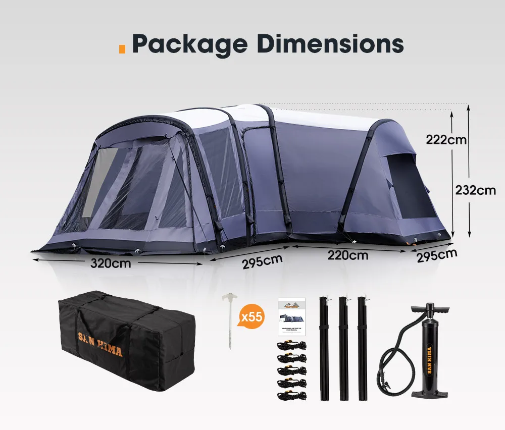 San Hima Professional Waterproof Inflatable Bivvy Tents Outdoor Camping ...