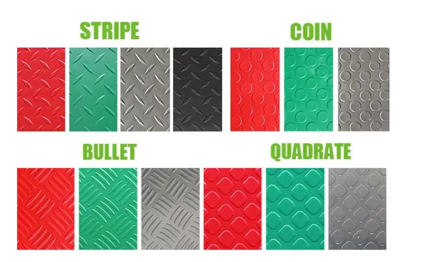 2mm Thickness Warehouse Workshop Bathroom Waterproof Coin Pattern Mat ...