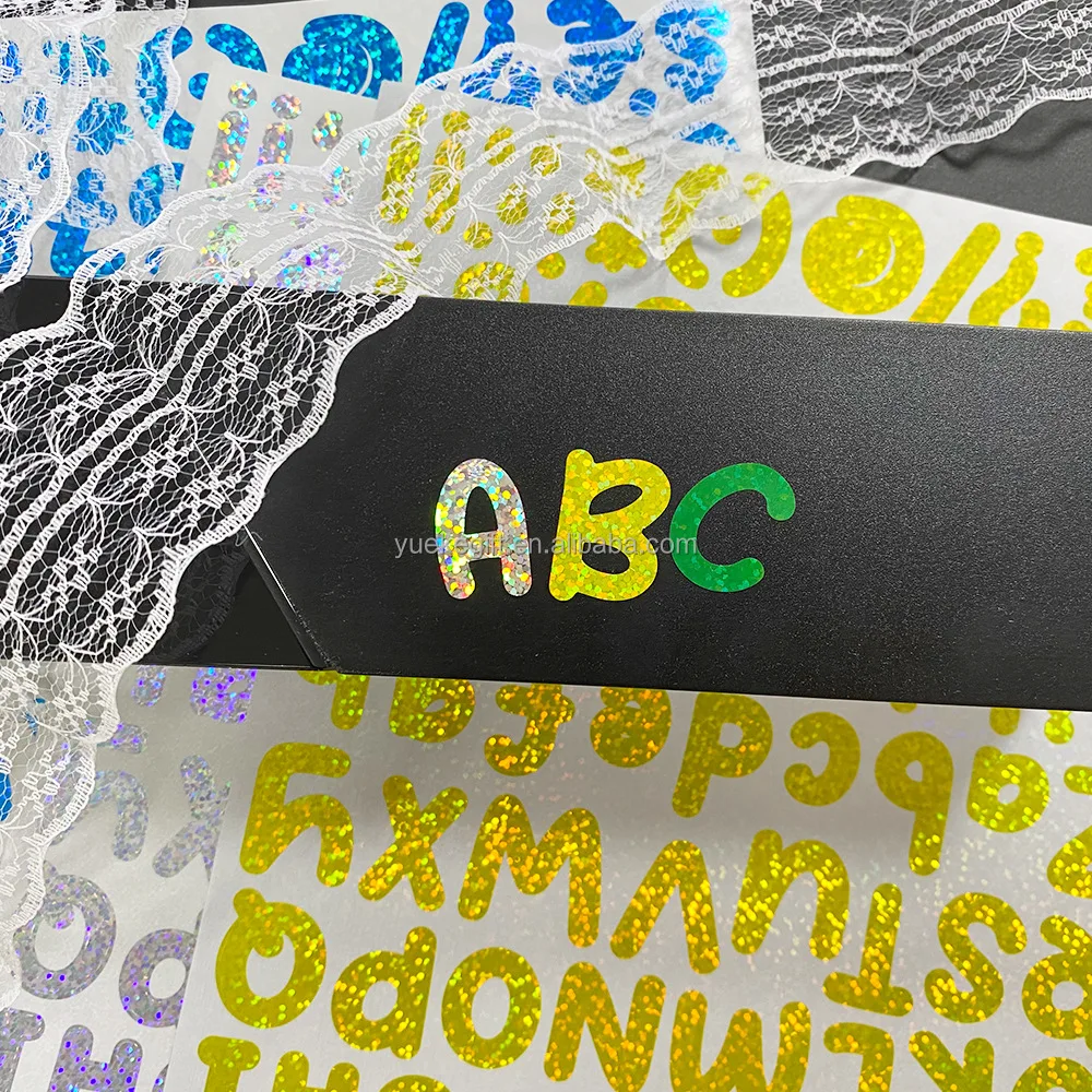 Custom Hologram Sticker Printing - Alphabet & Numbers