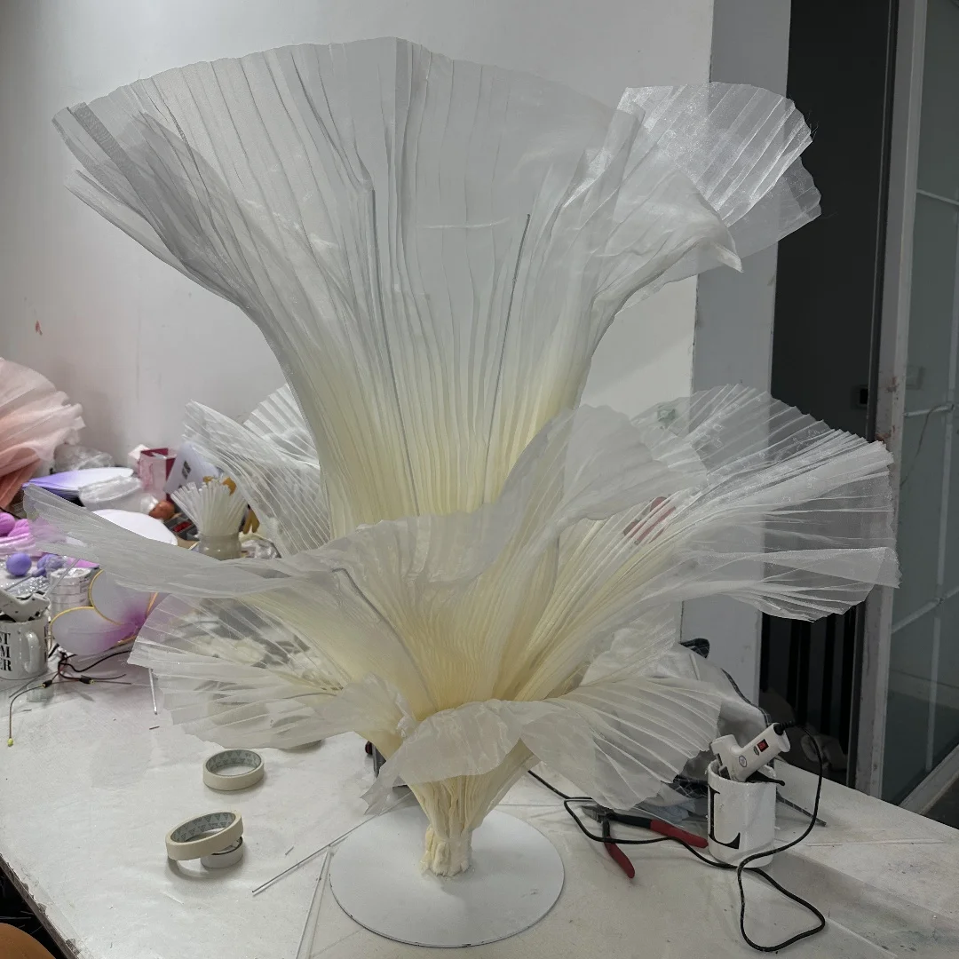 Eco-friendly Luxury Silk Art Installation for Weddings