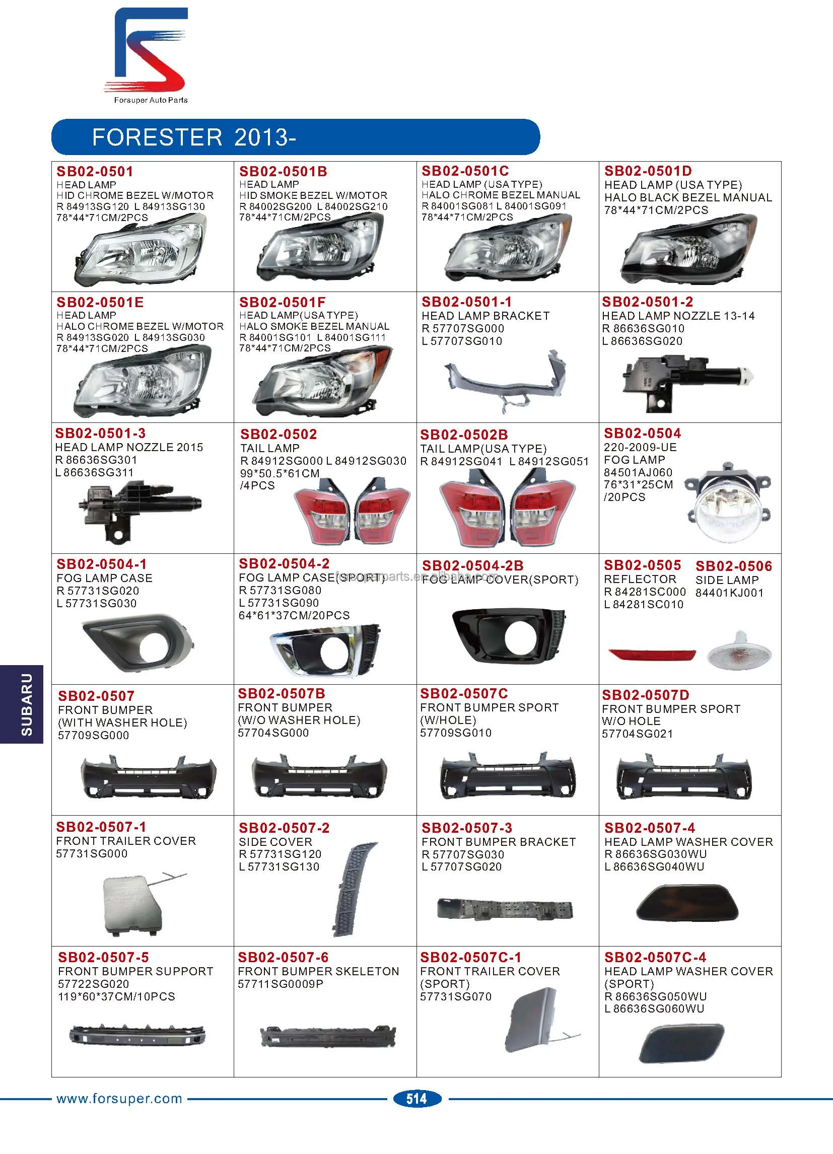 91121-SG040 Front Grille for SUBARU FORESTER 2013 Auto Parts| Alibaba.com