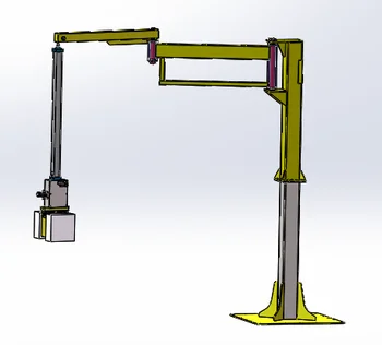 Crane And Jib Column Arm Pneumatic Lifter Manipulator For Lifting ...
