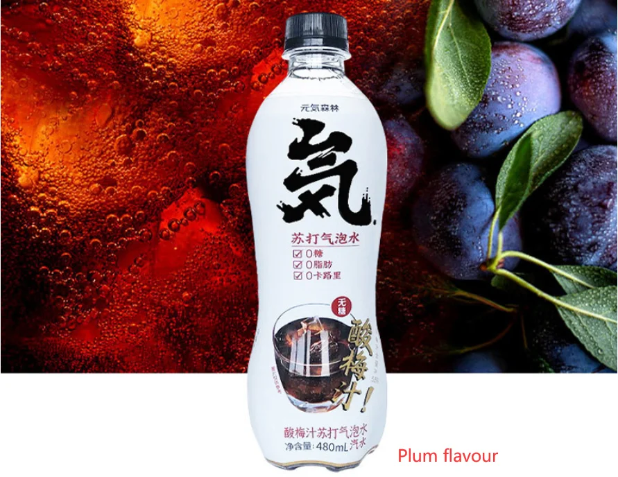 Genki Forest Sparkling Water Soda Drinks 480ml Grape Flavour - Buy ...