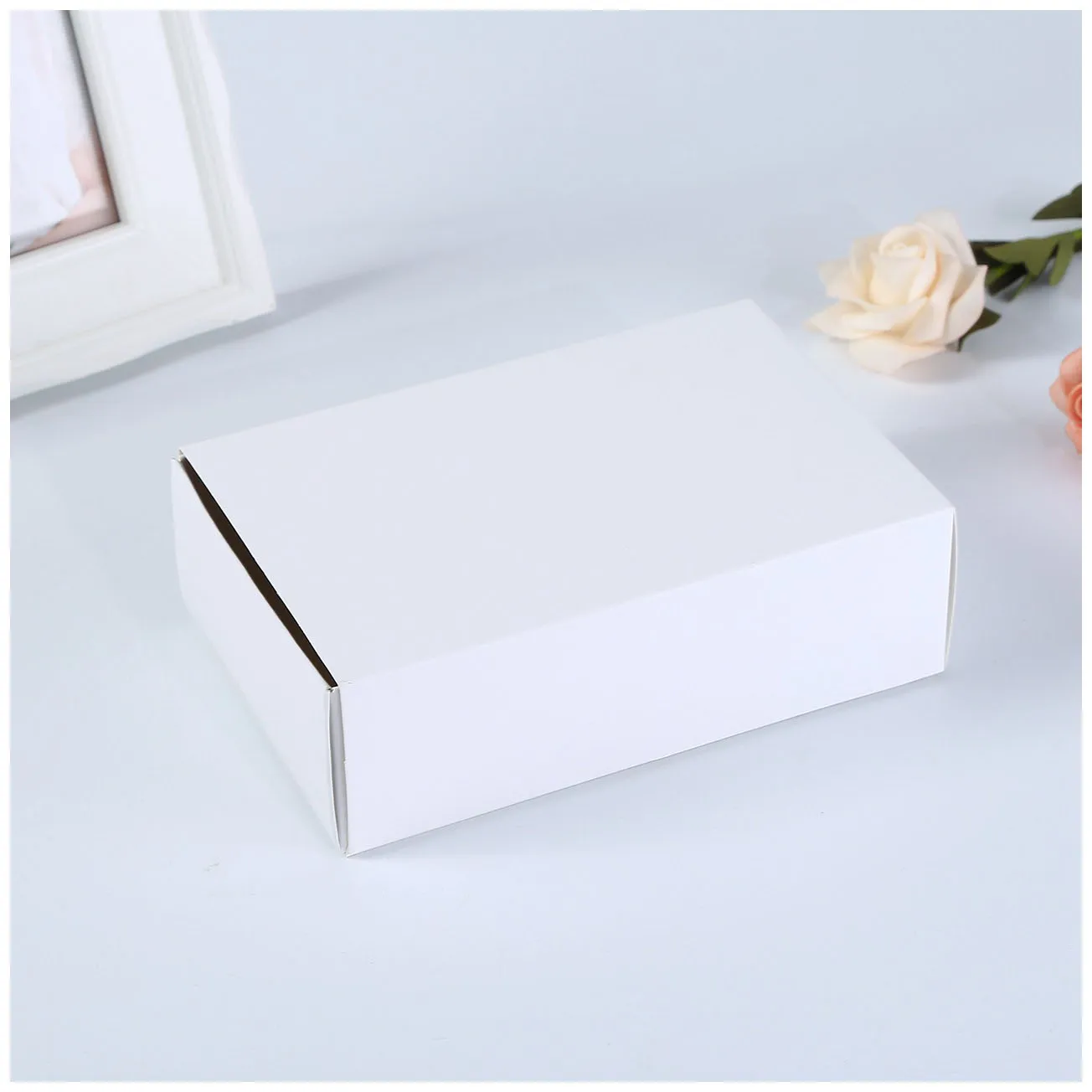 Custom Small White Paper Cardboard Ring Drawer Packaging Jewelry Slide ...