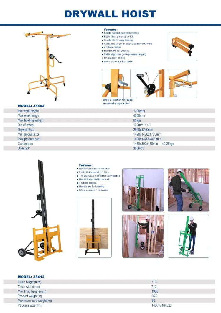 Drywall Panel Lifter Drywall Lift For Walls Mover Stand - Buy Drywall ...