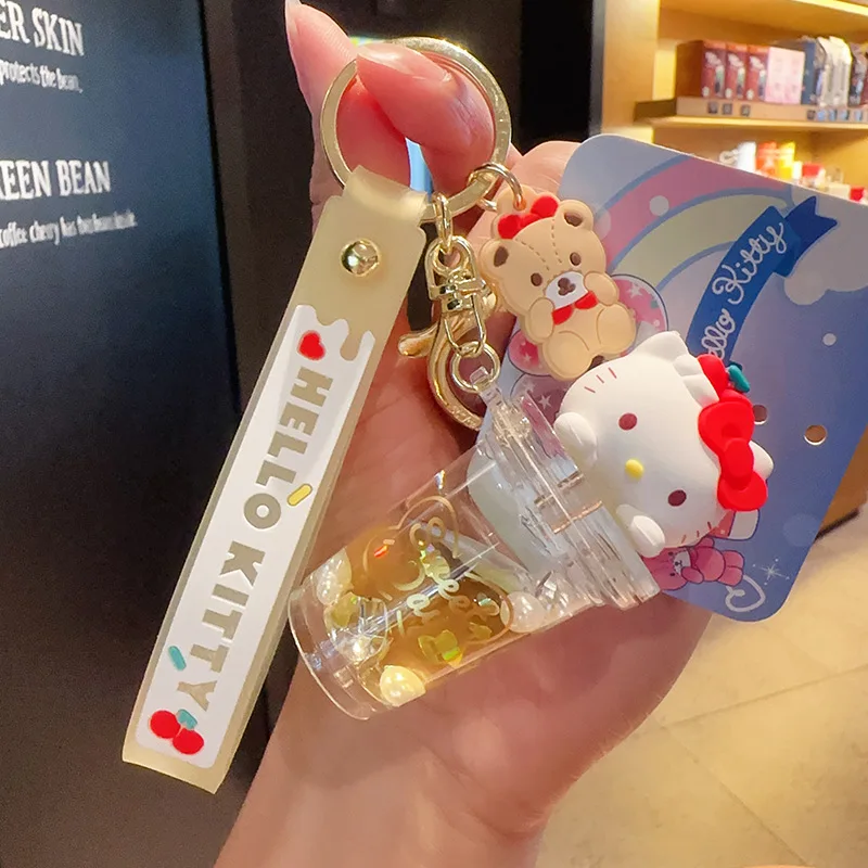 BSBH Cute Keychain Kawaii Liquid Floating Keychain Backpack Charm ...