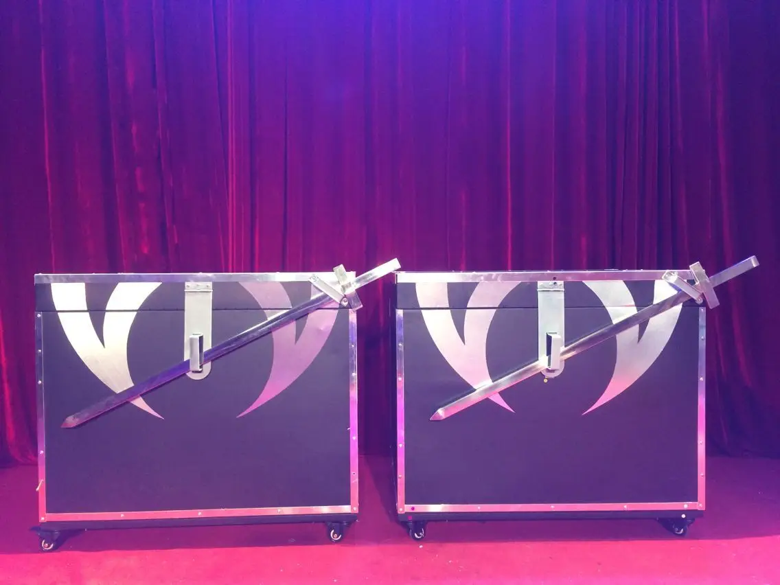 Large Stage Illusions Conjure Up A Human Box Magic Equipment Magic Prop ...