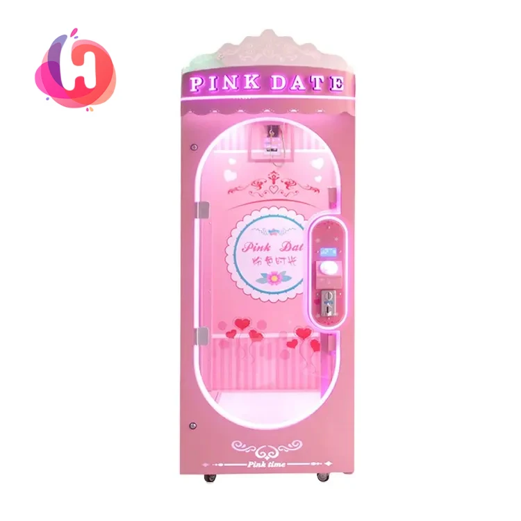 Adult Arcade Gift Game Toy Claw Machine Pink Date Scissors Cut Prize ...