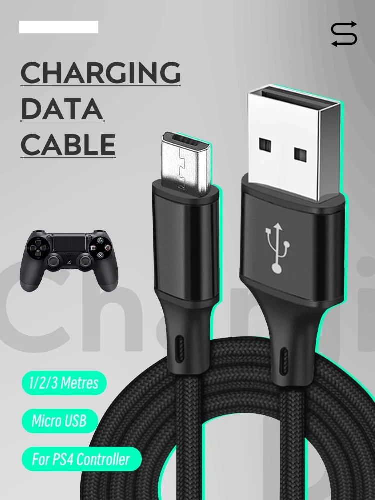 Data Frog 3m Charging Data Cable For Ps4 Controller Usb Charger Cable ...