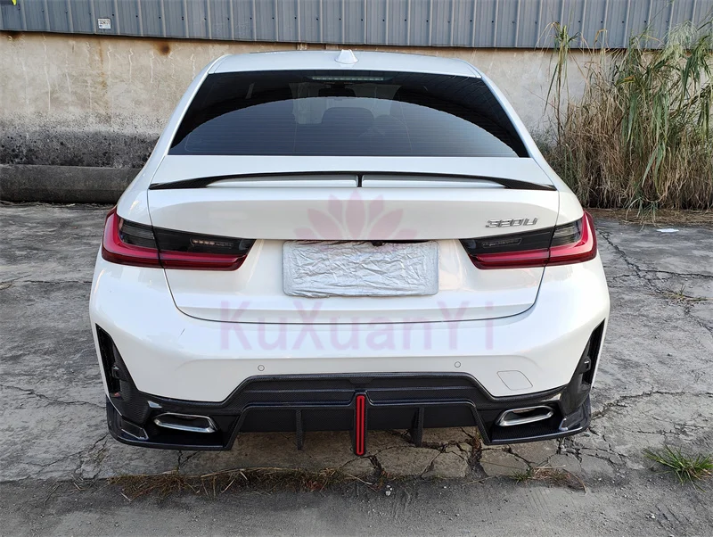 BMW 3 Series 320i G20 G28 Carbon Fiber Rear Diffuser Kit