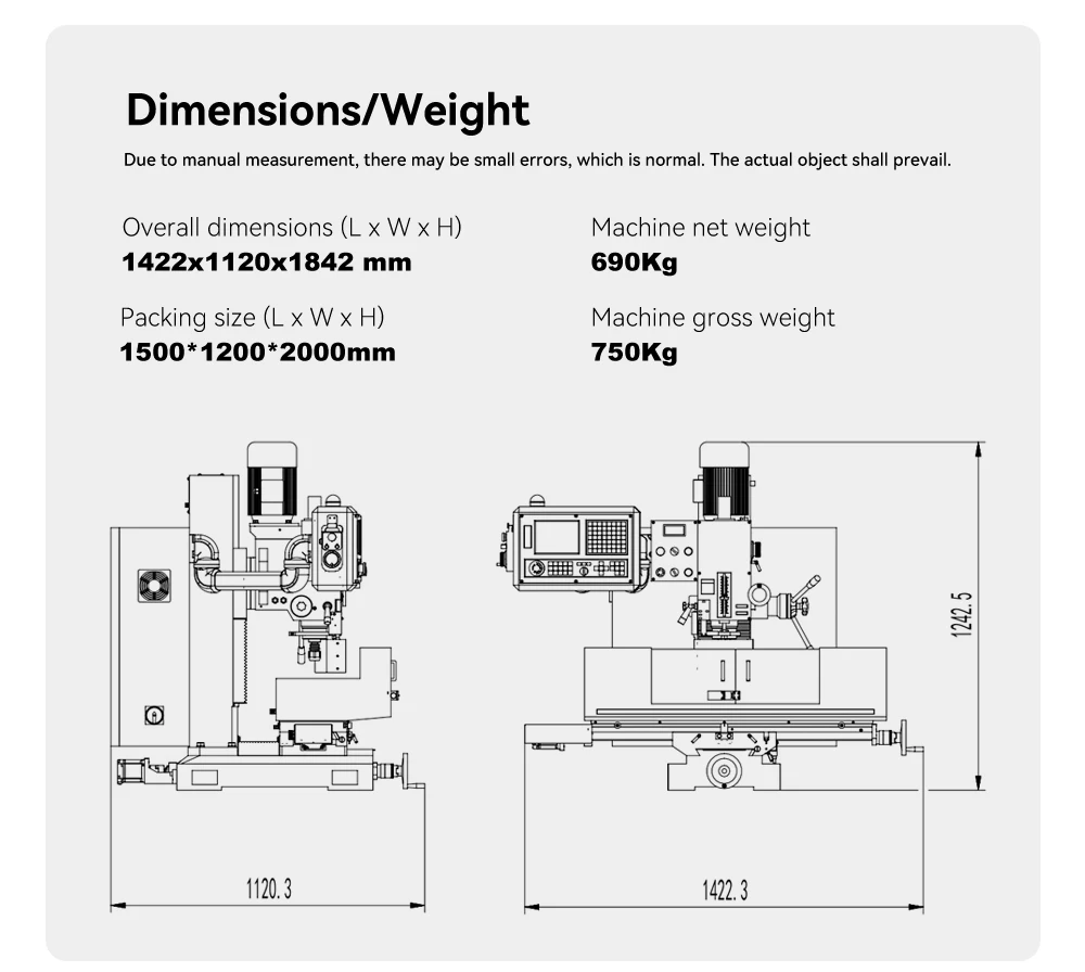 7045 Mini CNC Metal Mill Drill Machine Large Worktable School Factory ...
