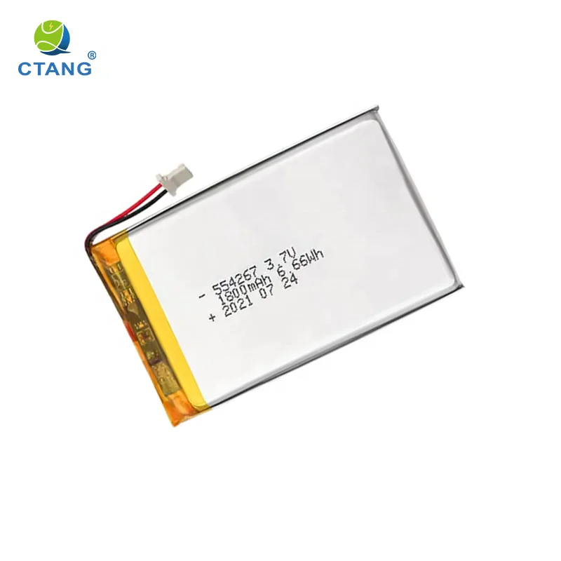 1800mah 3.7v Rechargeable Lithium Ion Battery Pack Li-po Cells Pouch ...