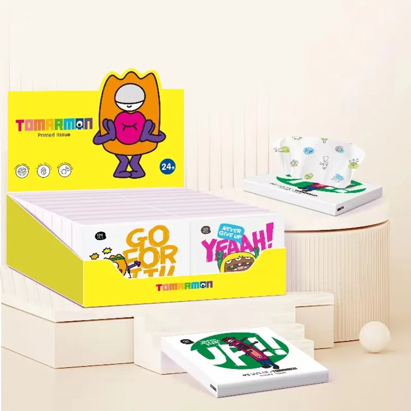 Senwen New Color Printing Facial Tissues Wood Pulp Soft Skin-friendly ...