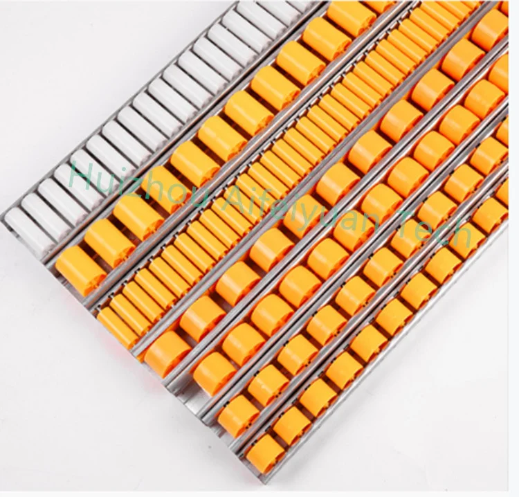 Roller Track For Pipe Rack System Aluminum Flow Rails Plastic Roller ...