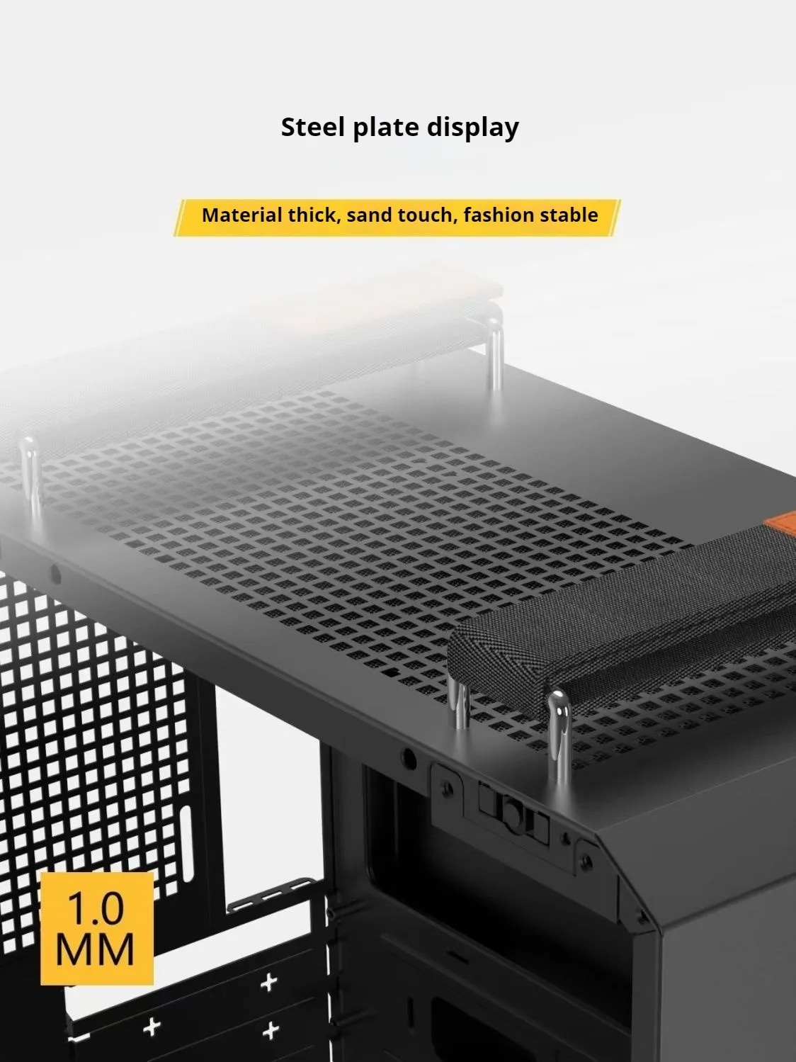 GAMERX X300 Desktop Case - Transparent, Adjustable, Cool