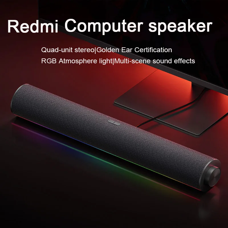 Xiaomi Redmi Computer Speakers Four-unit Stereo Rgb Ambient Lighting ...