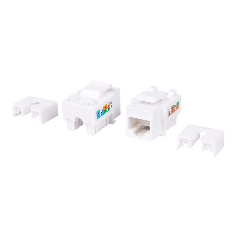 Rj45 Modular Jack CAT6/CAT5E UTP 90 Degree Keystone Jack Cat6 Modular ...