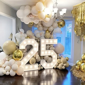 New Giant Large Party Decoration Led Rgb 4ft 5ft Big Marquee Letter ...