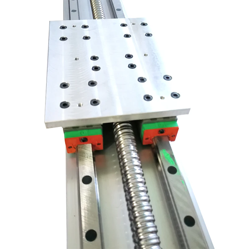 Vertical Load 100KG HGR25 Linear Guide with HGH25CA SFU2510 Ball Screw ...