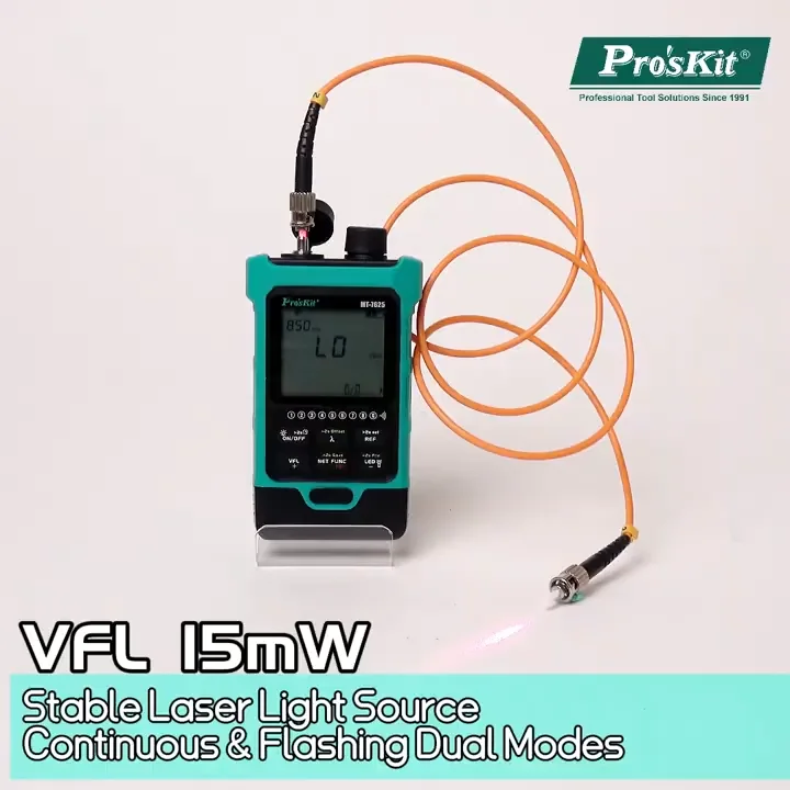 7 In 1 Fiber Optic Multimeter Built-in 15km Visual Fault Locator Tone ...