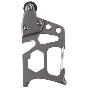 8 In 1 Tactical Emergency Survival Gear Titanium Climbing Self Defense ...