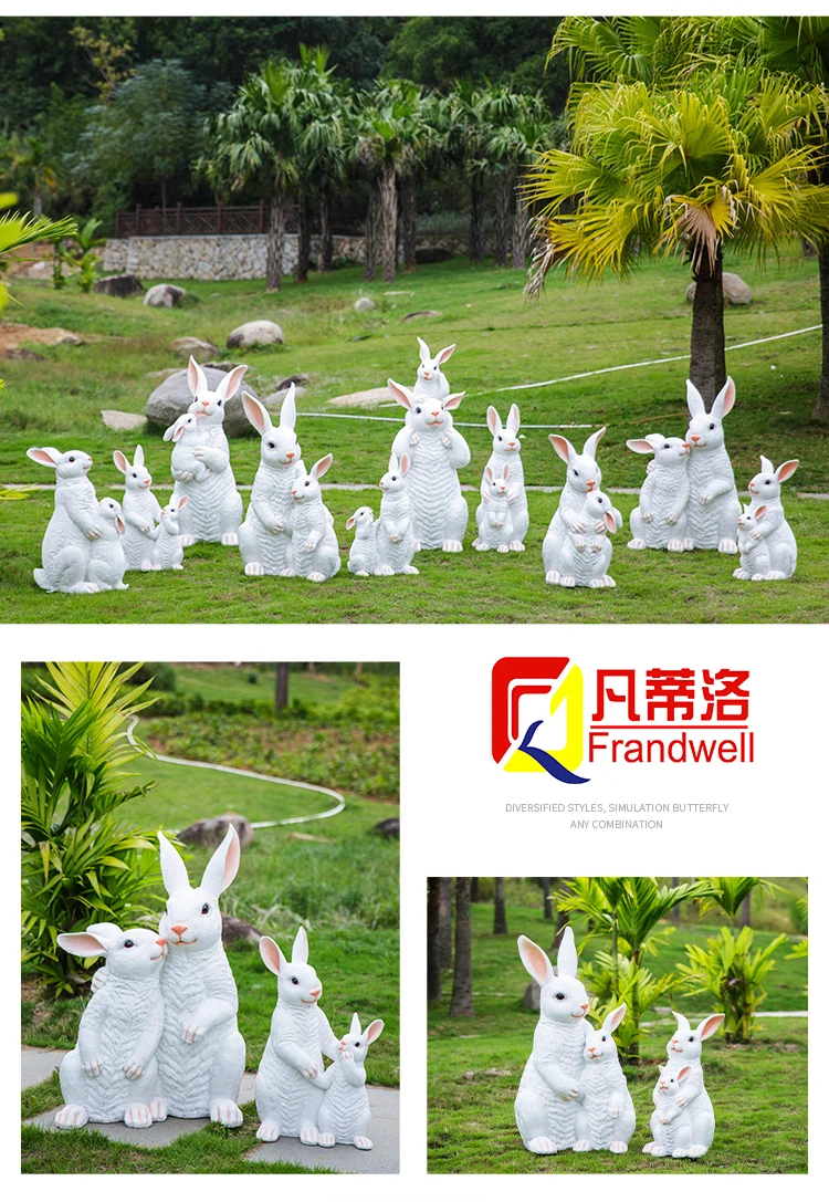 Outdoor Wedding Decoration Customization Fiberglass Animal Statue ...