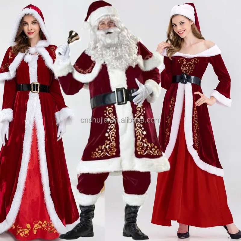 Fashion Miss Claus Dress Suit Women Christmas Fancy Party Dress Sexy