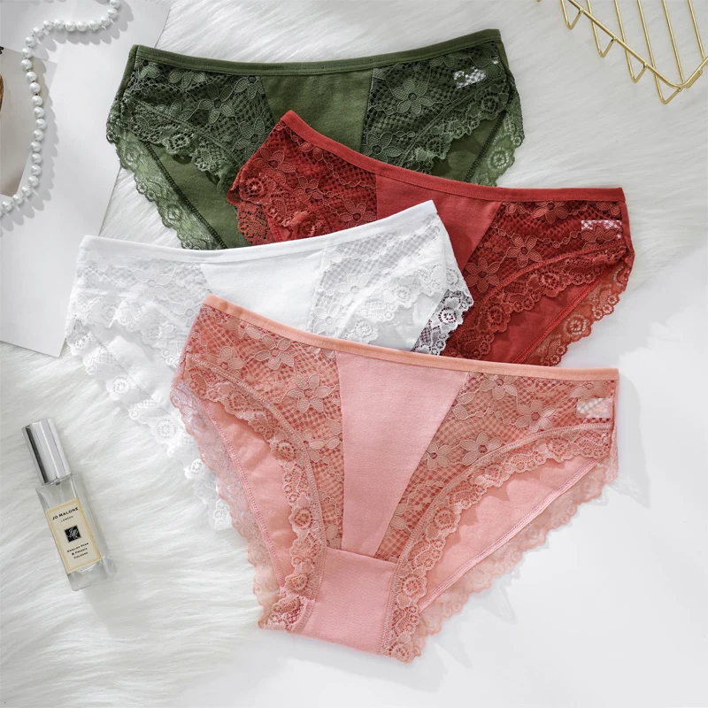 6 Colors Mixed Color Ladies Panties Simless Underwear Panties Dot ...