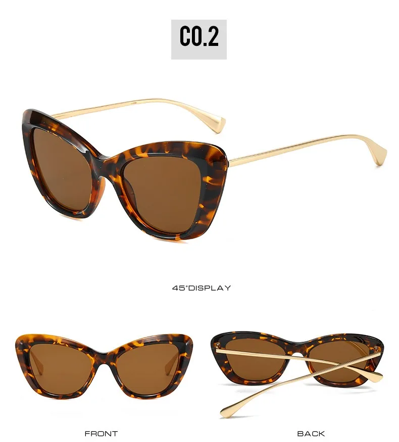 Hot Sell Women Brand Designer Eyewear Oval Designer Shade Metal Thin ...