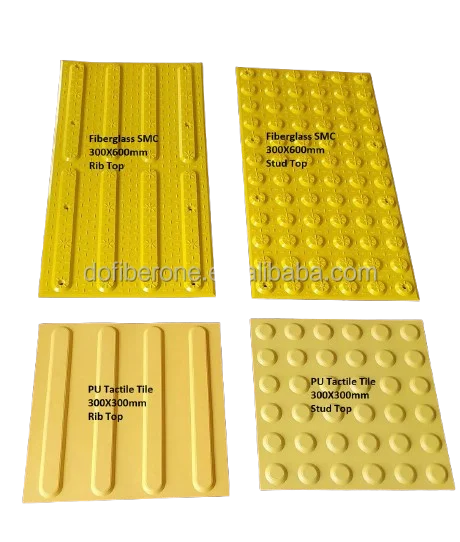Durable USA Standard No Fading PU ADA Tactile Warning Tile
