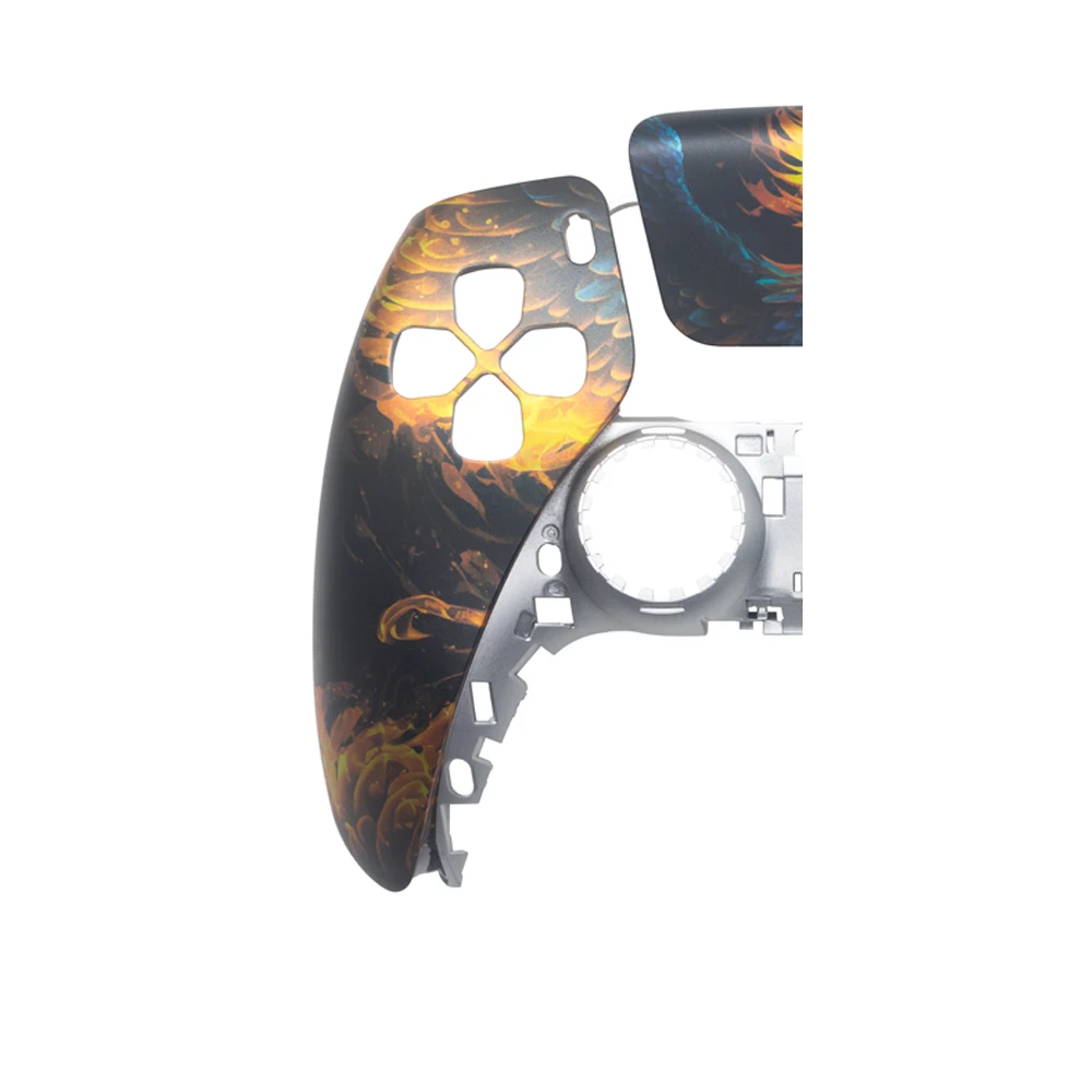 Customized Phoenix Design for PS5 Controller Hydro Dipping Front Shell Touchpad Painting Rear ...