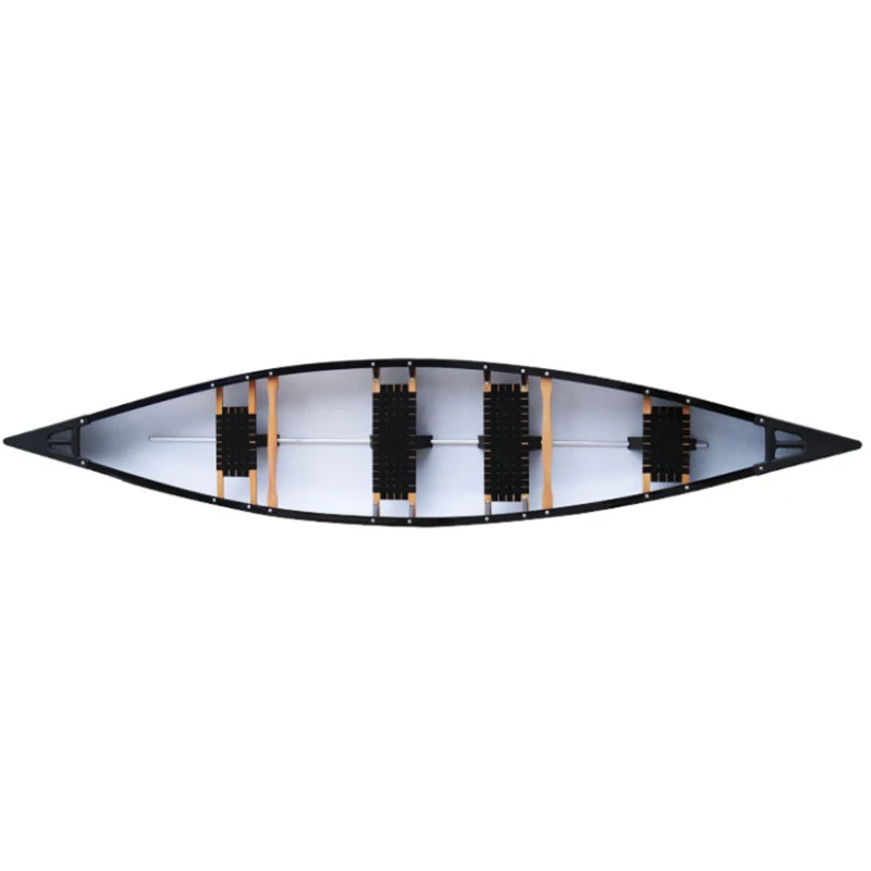 Roto-molded Canoe with Four Plastic Seats - Durable & Versatile