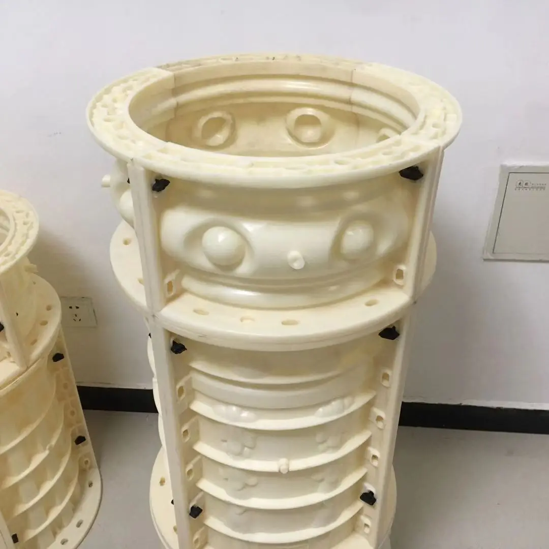 Decorative Concrete Cement Round Roman Column Pillar Molds