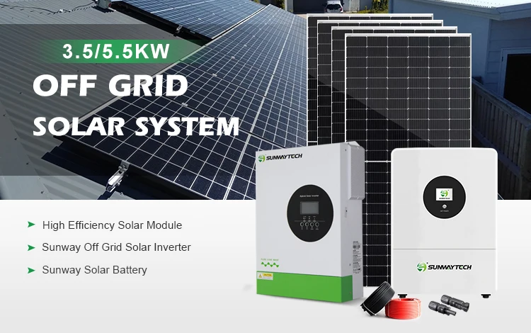 Sunway Off Grid Solar System 3.5kw 5.5kw Home Solar Energy System For ...