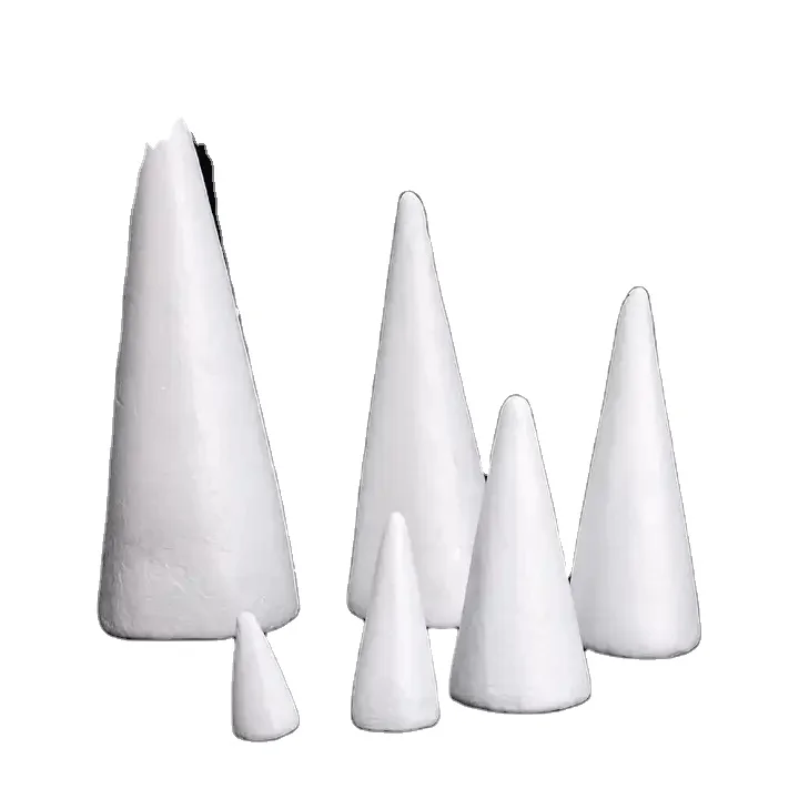 Foam Material Styrofoam Cones For Decoration And Kids Diy Polystyrene ...