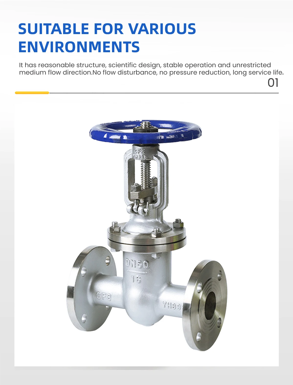 Manual Chemical Gate Valve 316 Stainless Steel Flange Z41w/h-16p/16r 304 Gate Valve For ...